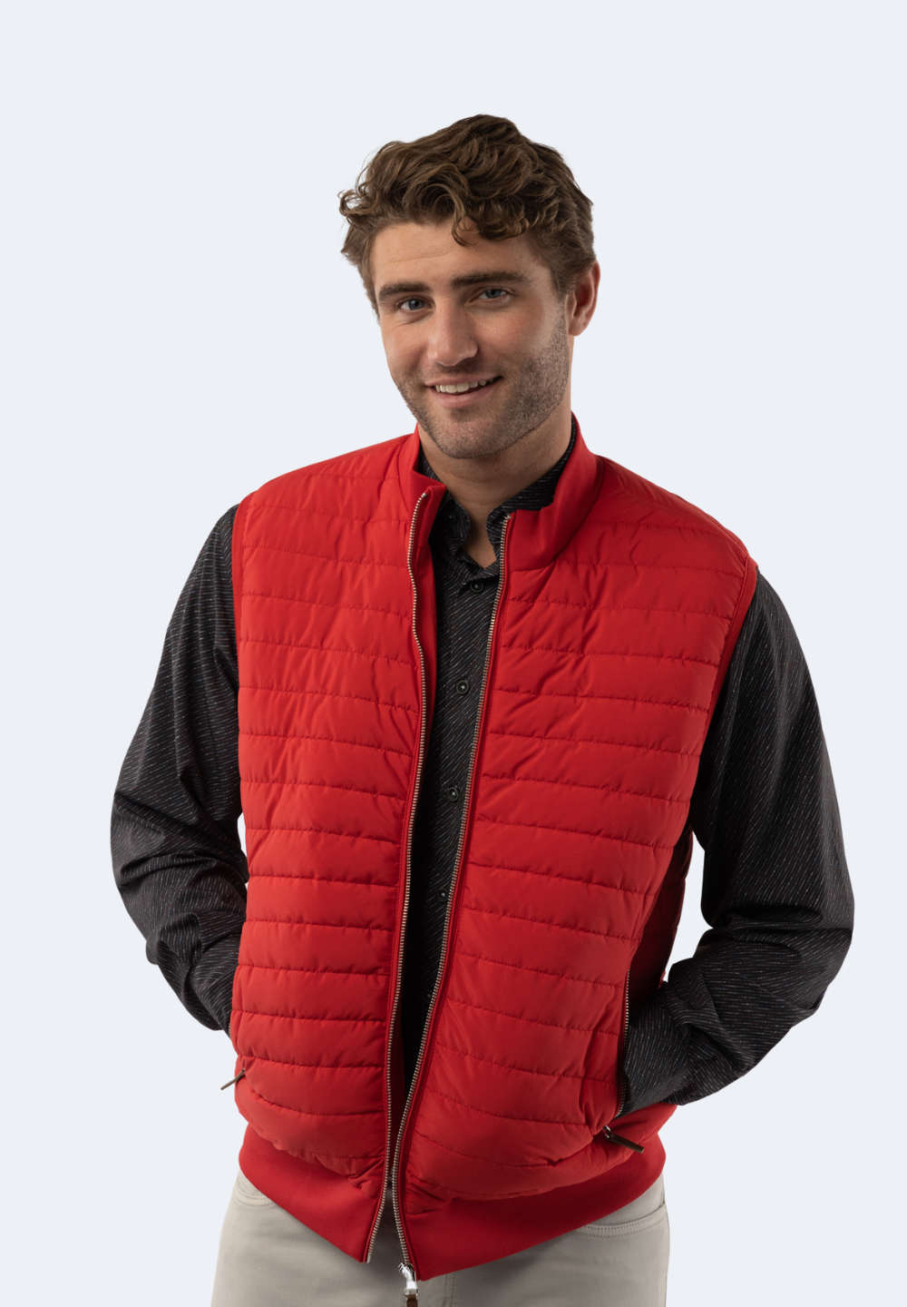 Red Quilted Vest – American Heritage